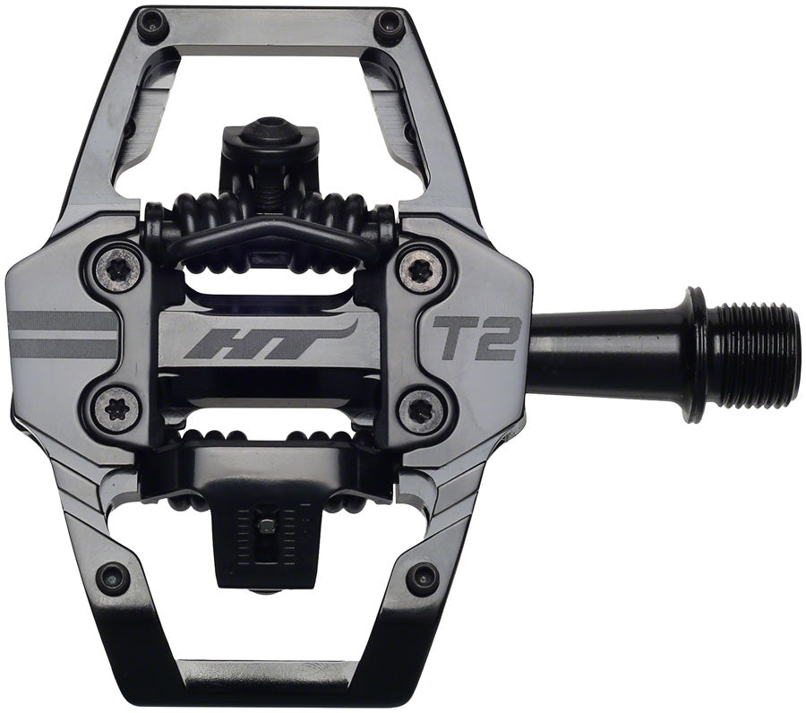 HT Components T2 Pedals - Dual Sided Clipless Platform Aluminum 9/16"